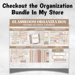 Classroom Supplies, Editable Classroom Label, Teacher Organization ...