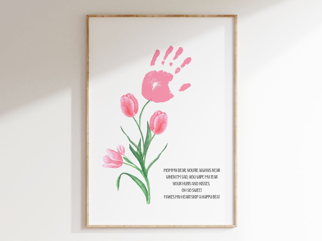 Flower Handprint Art | Happy Mother's Day | Kids Baby Toddler Child ...