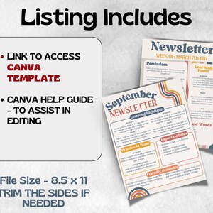 Editable School Newsletter Template, Classroom Newsletter, Teacher ...