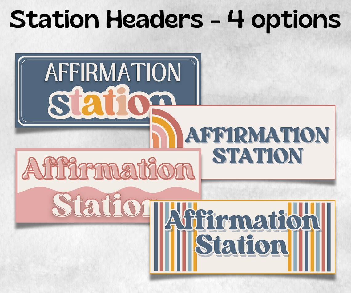 Affirmation Station, Class Student Affirmation Decor, Mirror Display ...