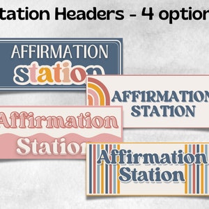 Affirmation Station, Class Student Affirmation Decor, Mirror Display ...