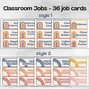 Classroom Editable Jobs Chart, Teacher Resources, Kindergarten ...