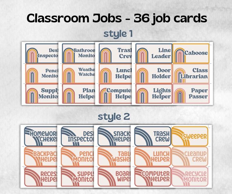 Classroom Editable Jobs Chart, Teacher Resources, Kindergarten ...