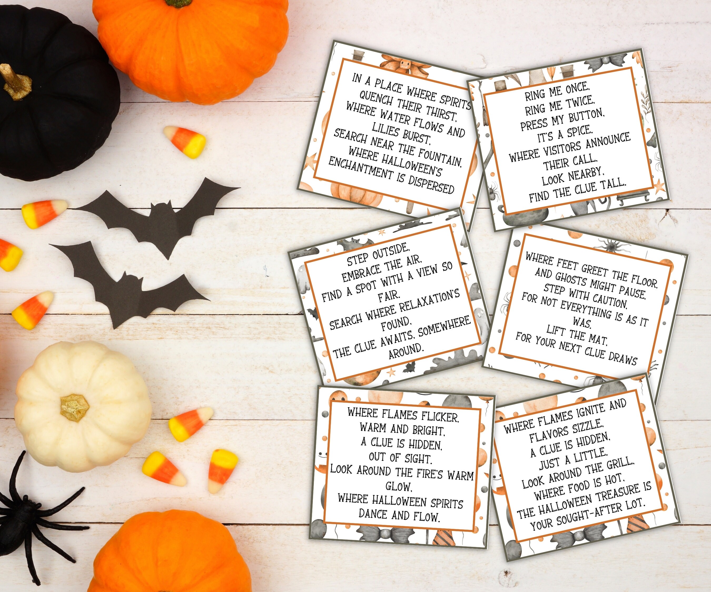 Outdoor Halloween Scavenger Hunt, Kids and Teens, Scavenger Hunt for ...
