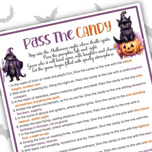 Halloween Pass the Candy Game, Left Right Game, Halloween Candy Game ...