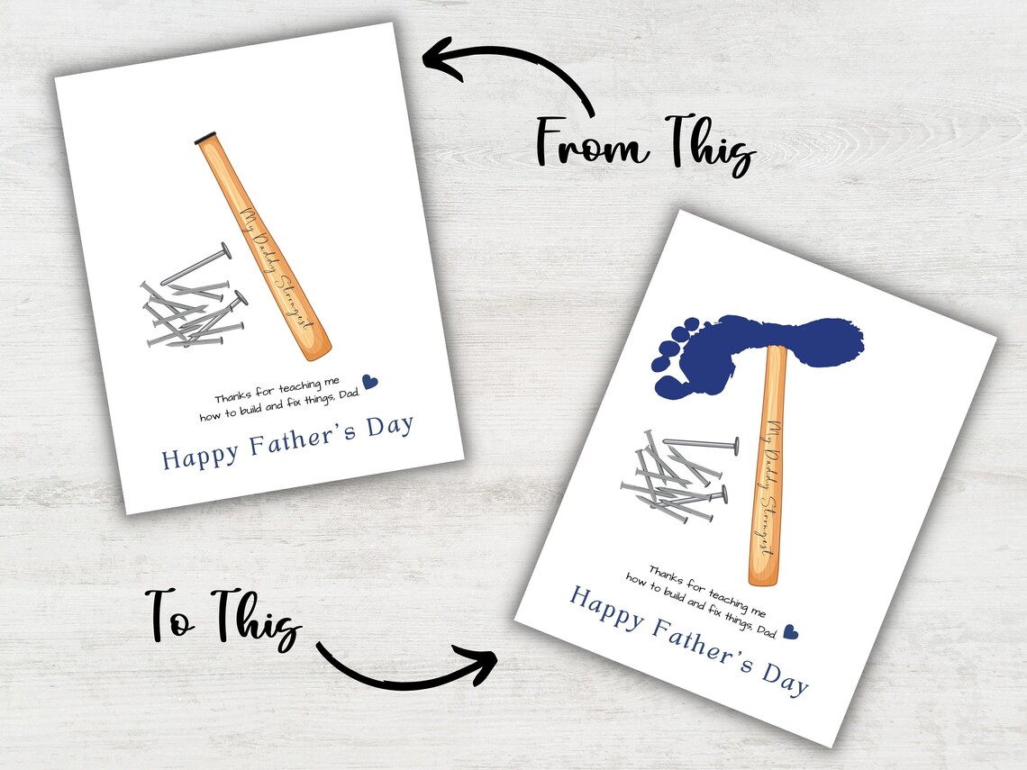Fathers Day Handprint Art I Handprint Craft I Fathers Day Gift I First ...