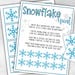 Snowflake Scavenger Hunt, Kids Snowflake Theme Party, Snowflake ...