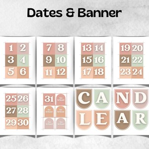 Editable Calendar Display, Classroom Calendar, Back to School, School ...
