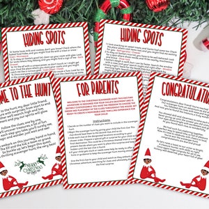 Elf Scavenger Hunt | Elf Props | Printable Elf Game | Christmas Elves ...