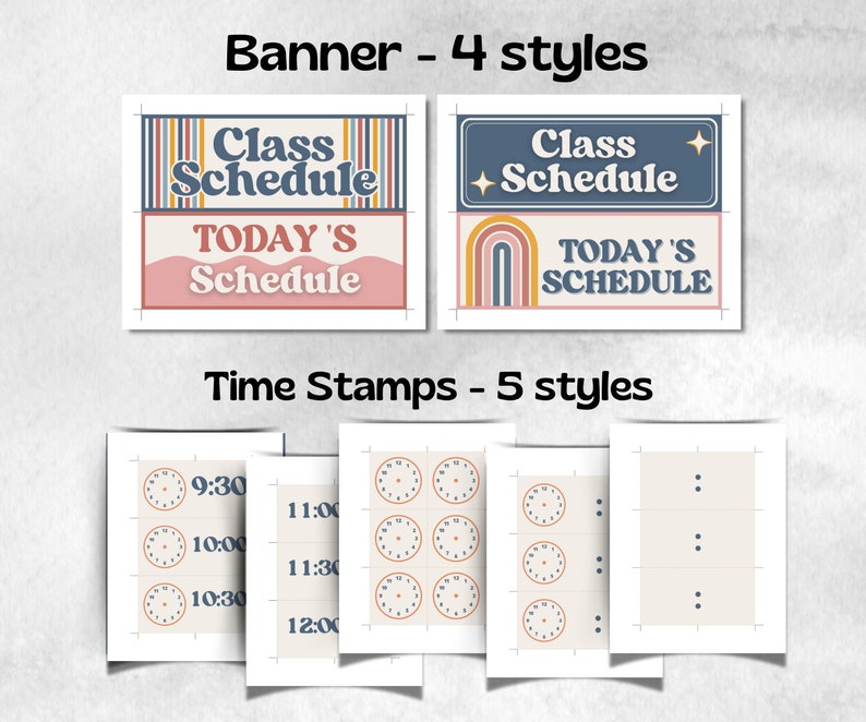 Classroom Schedule, Visual Timetable, Schedule Cards, Elementary ...