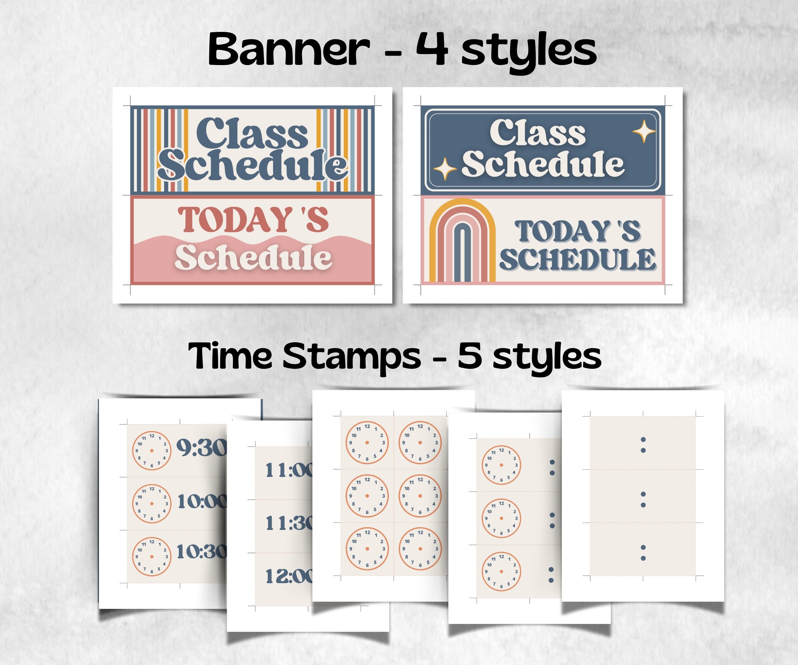 Classroom Schedule, Visual Timetable, Schedule Cards, Elementary ...