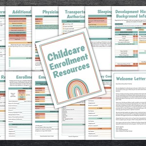 Daycare Starter Kit, Forms Bundle, Childcare Forms, Inhome Daycare ...