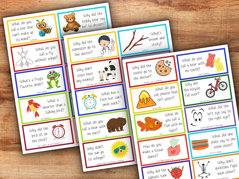 Printable 80 Lunchbox Jokes for Kids Joke Cards Funny - Etsy