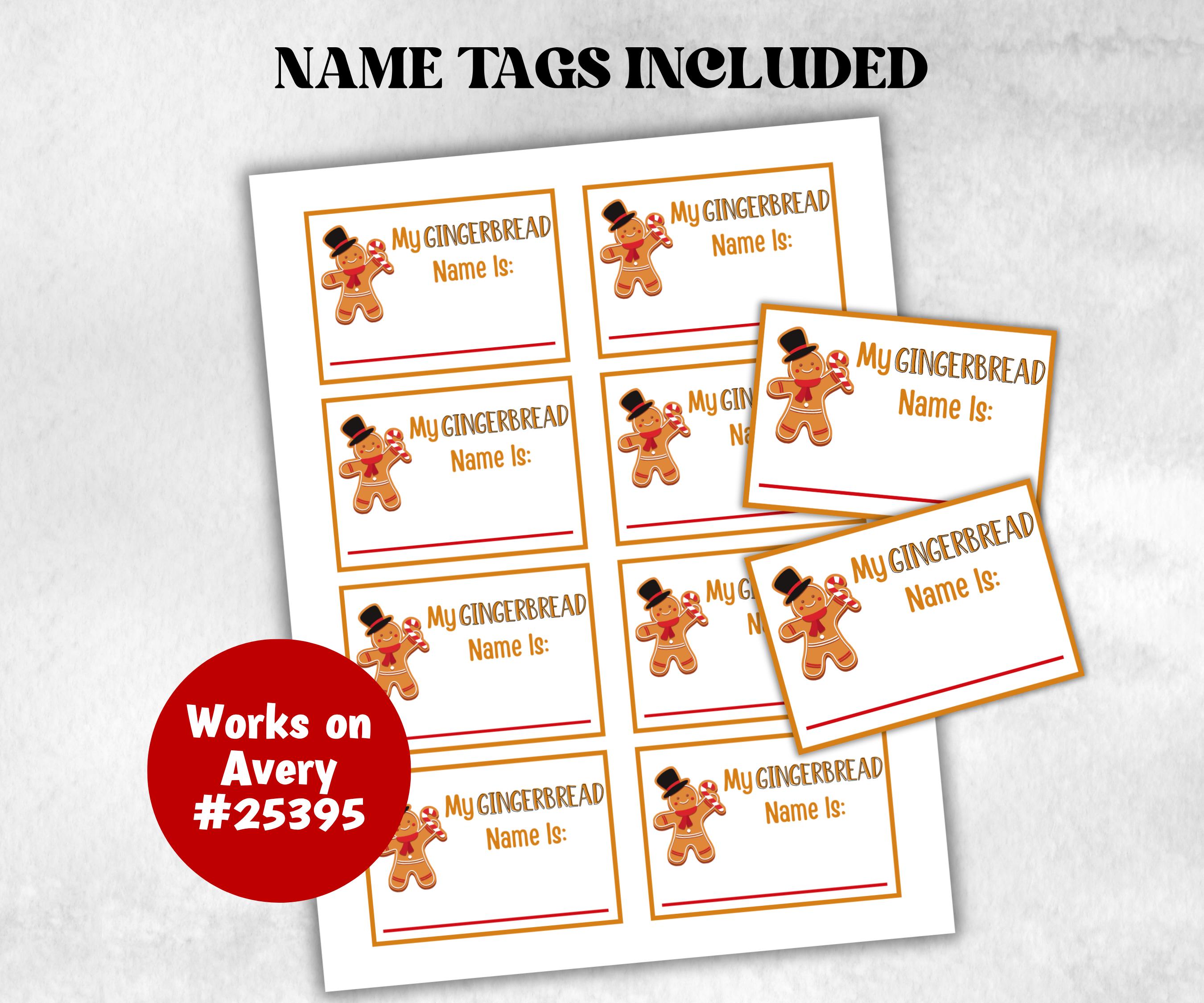 Gingerbread Name Tag, Gingerbread Name Board Sign, Name Generator, Xmas ...