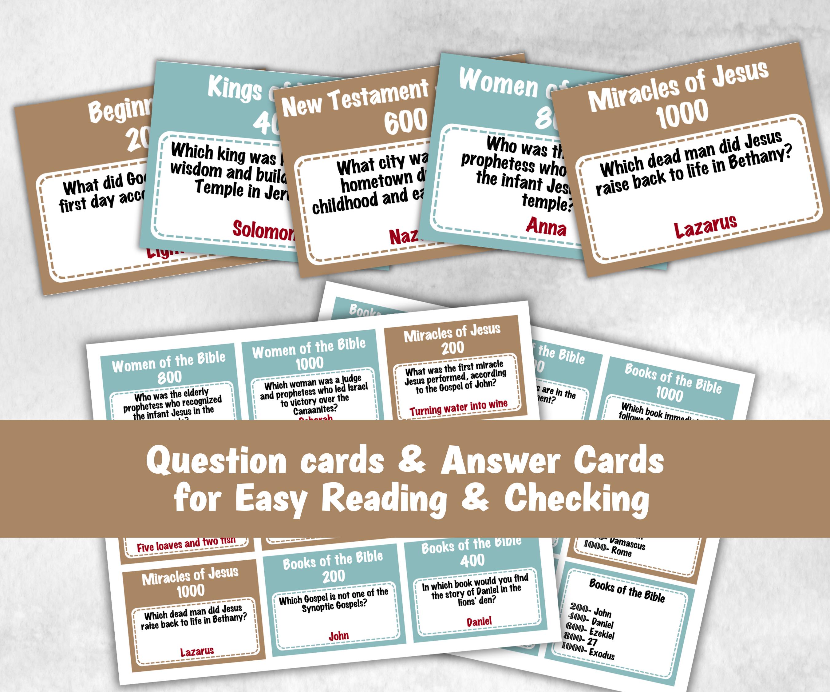 Bible Jeoparty Sunday School Game, Christian Bible Study, Youth Group ...
