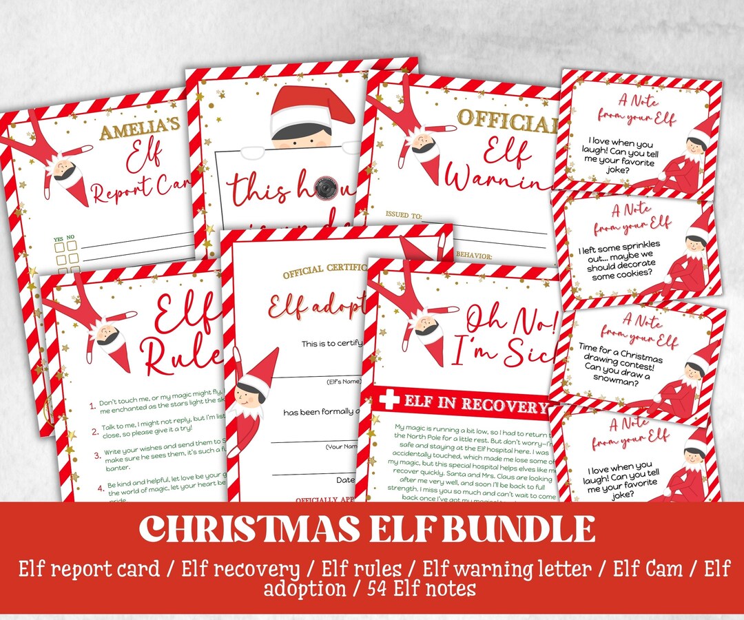 Mini Christmas Elf Cam Bundle , Elf Rules, Elf Kit, Official Elf ...