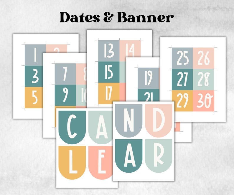 School Calendar, Editable Calendar Display, Classroom Calendar, Back to ...