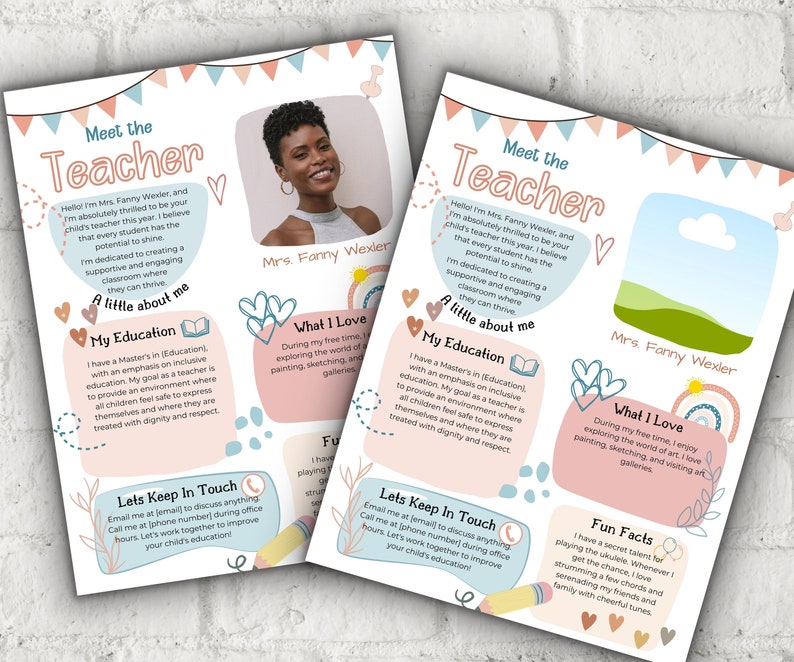 Meet the Teacher Editable I I Meet the Teacher Boho Template I Editable ...