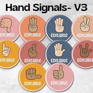 Hand Signals Display, Classroom Decor Posters, Hand Signals Posters ...