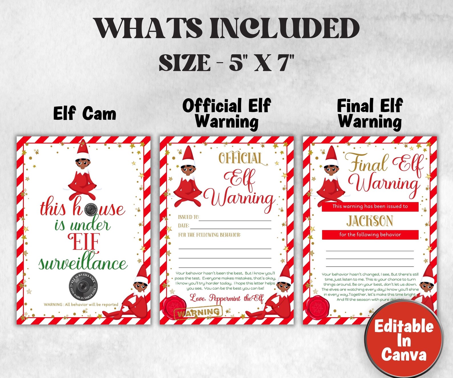 Printable Christmas Elf Bundle, Elf Arrival Letter, Elf Kit, Elf ...