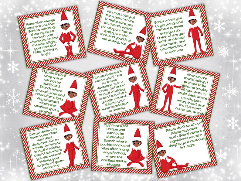 Elf Christmas Scavenger Hunt I Christmas Activities | Elf Mischief ...