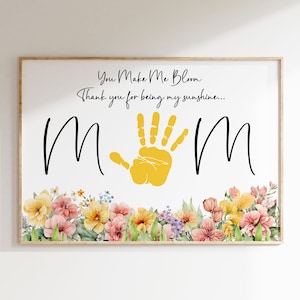 Mother's Day Handprint I Mother's Day Keepsake I Mother's Day Gift I ...