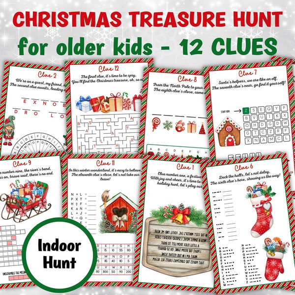 Indoor Christmas Scavenger Hunt - Etsy