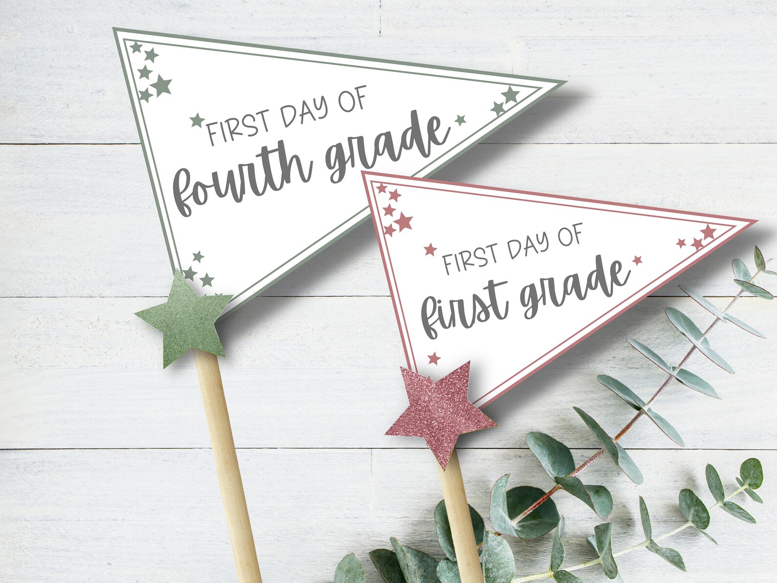 Pennant Flag, First Day of School Flag, 1st Day of School Pennant Flag ...