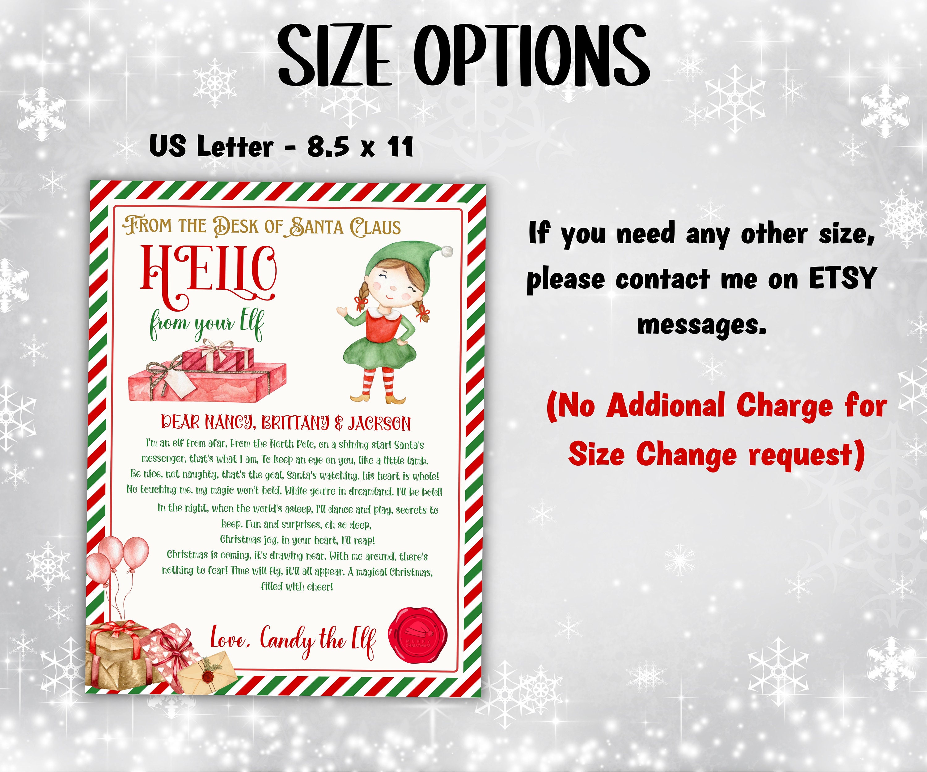 Elf is Back Letter Elf Arrival Letter Elf Return Letter Elf - Etsy