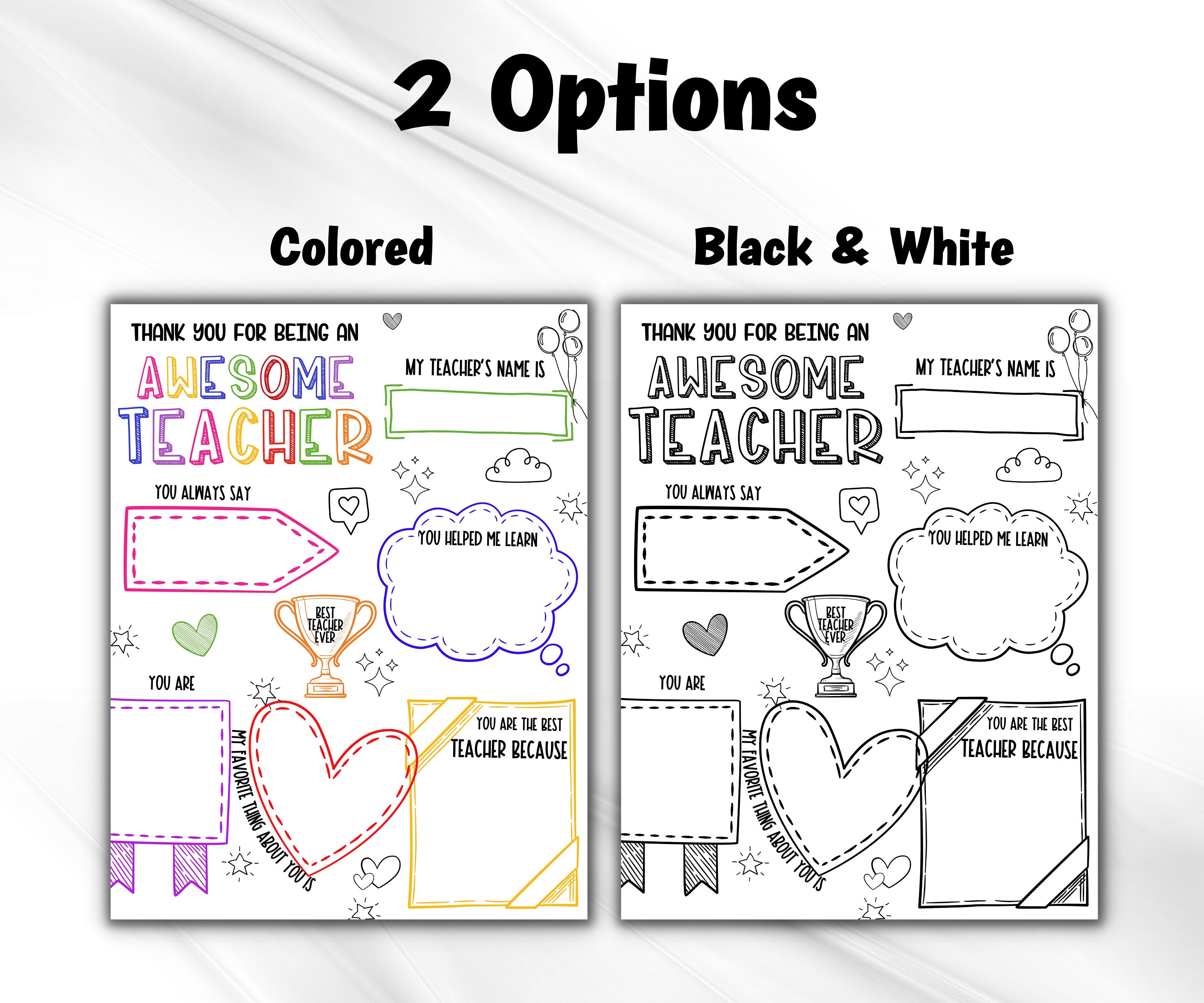 Teacher Appreciation Letter | End of Year Gift I Printable Teacher ...