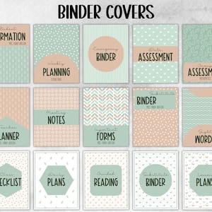 Pastel Boho Student Binder Cover I Classroom Printables I Teacher ...