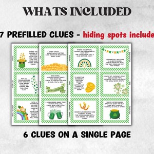 St. Patrick's Day Outdoor Scavenger Hunt, Leprechaun Scavenger, Pot of ...