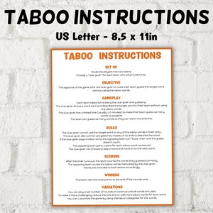 Thanksgiving Taboo Game, Fall Autumn Words Card Game, Family Reunion ...