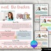 Meet the Teacher, Meet the Student Teacher, Floral Classroom Printables ...