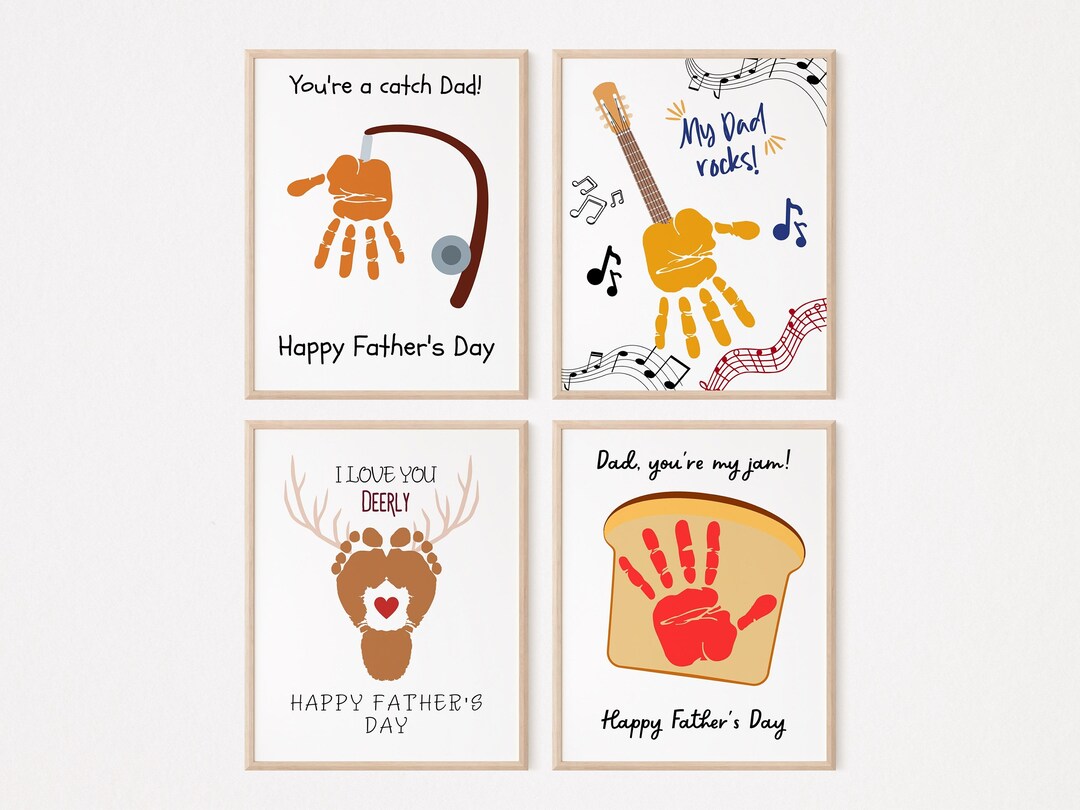 Fathers Day Handprint Art I Handprint Craft I Fathers Day Gift I First ...