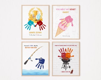 Fathers Day Handprint Art I Handprint Craft I Fathers Day Gift I First ...