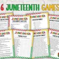 Juneteenth Memory Match Game, Printable Juneteenth Games, Juneteenth ...