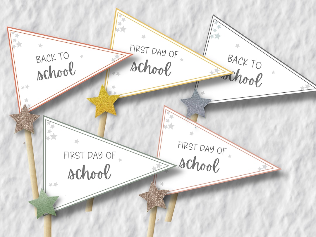 Back to School Pennant Flag, 1st Day of School Pennant Flag, Back to ...