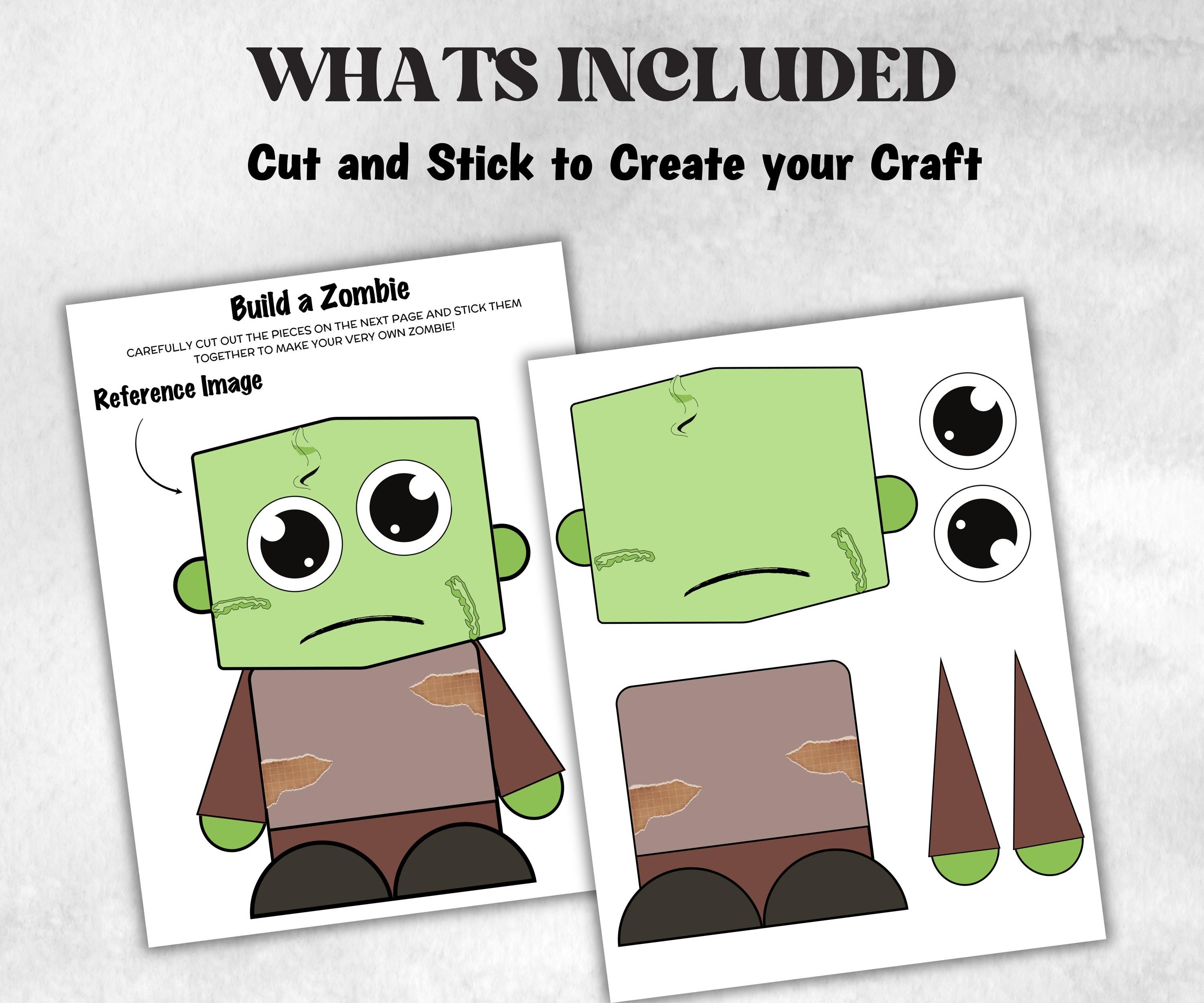 Build a Zombie Printable, Fun Halloween Activities for Family, Prek-4th ...