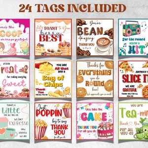 Teacher Appreciation Treat Tag, End of Year Snack Treat Tag ...