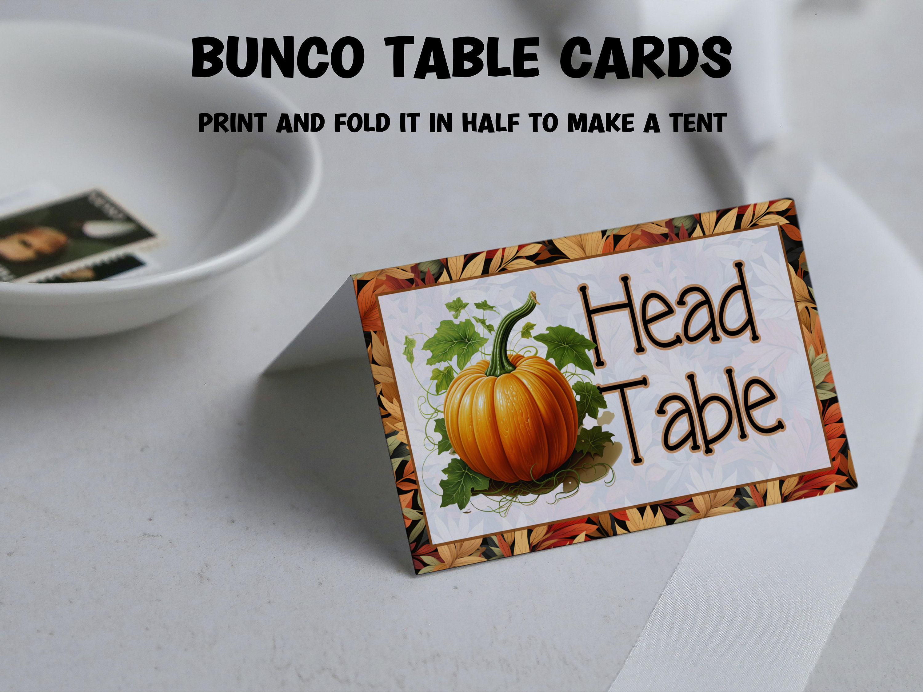Thanksgiving Printable Bunco Cards I Bunco Score Cards I Bunco Score ...