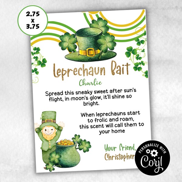 Leprechaun Bait Tag - Etsy