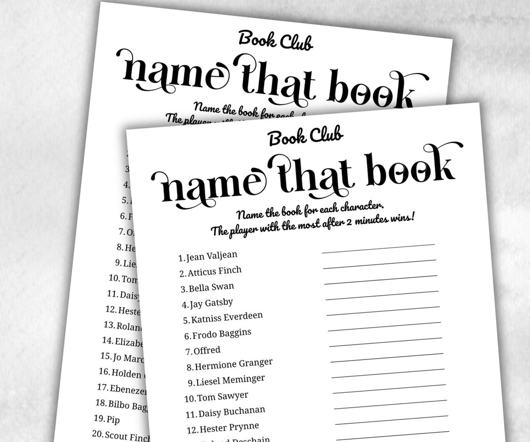 Book Club Name That Book, Book Club Hosting, Bookworm Meeting ...