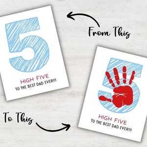 Fathers Day Handprint Art I Handprint Craft I Fathers Day Gift I First ...