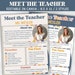 Editable Meet the Teacher Template, Teacher Introduction, Back to ...