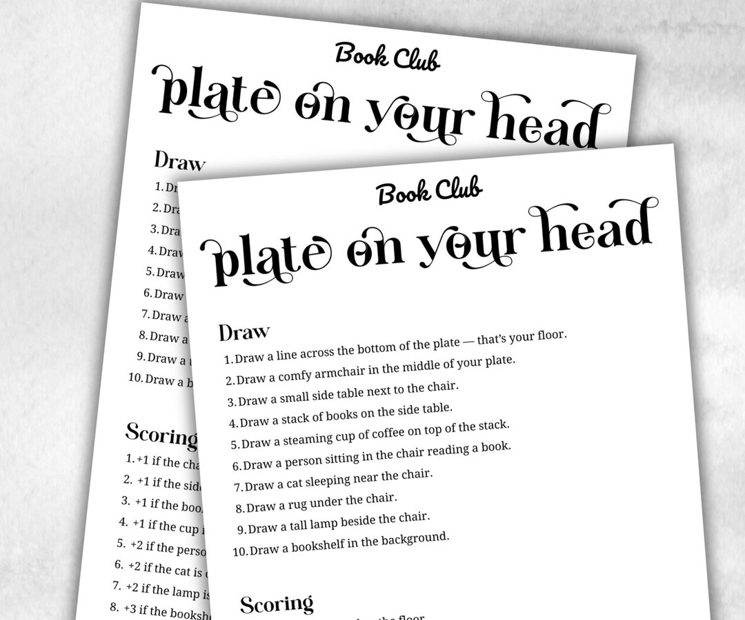 Plate on Your Head, Book Club Hosting, Bookworm Meeting Ideas ...