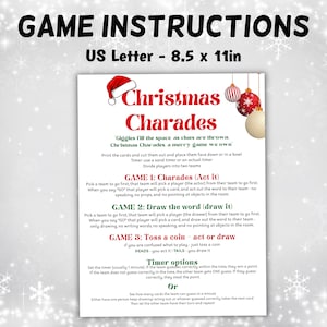 Christmas Charades | Christmas Games | Work Holiday Party | Family Game ...