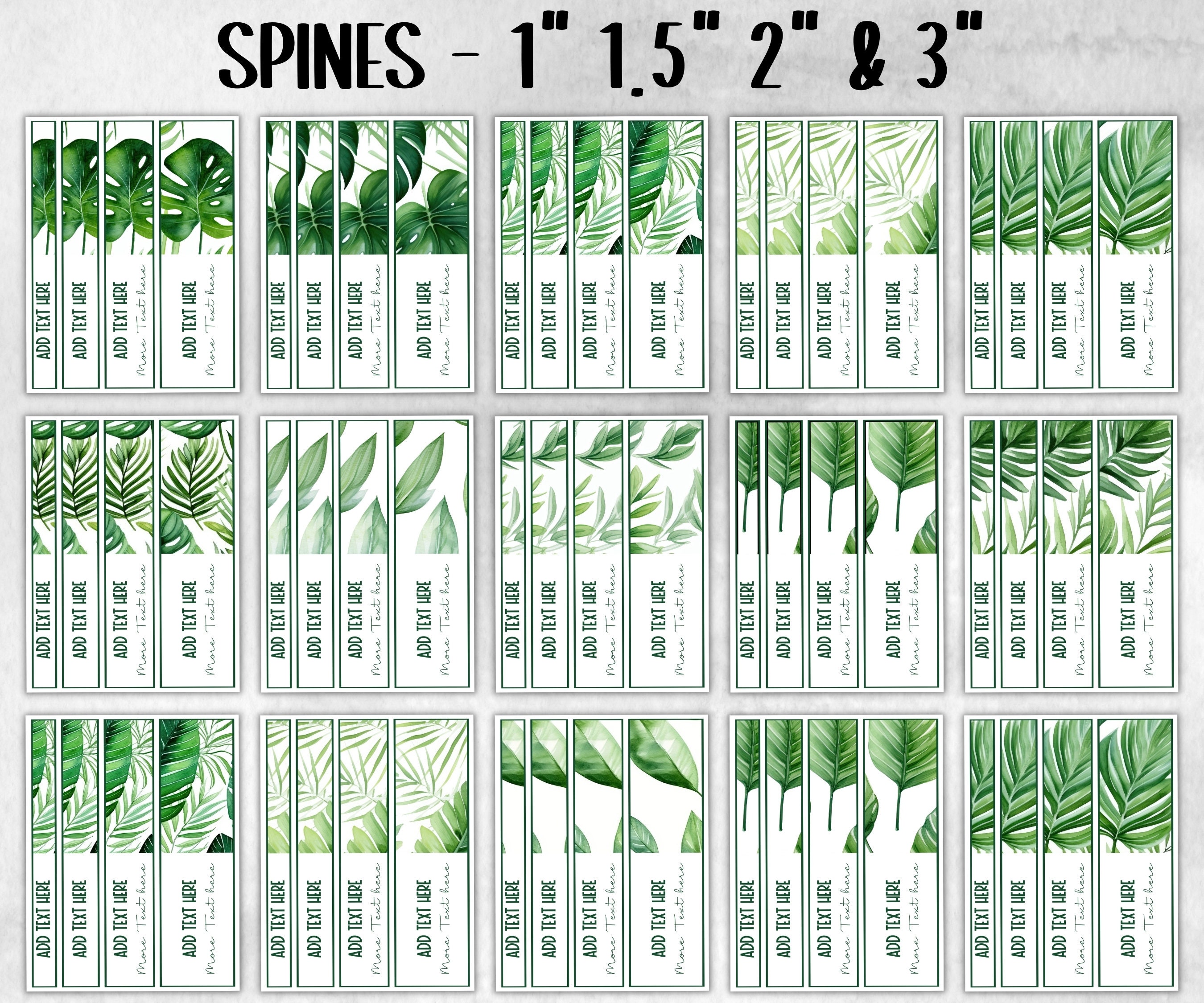 Tropical Leaves School Binder Cover I Classroom Printable I Teacher ...