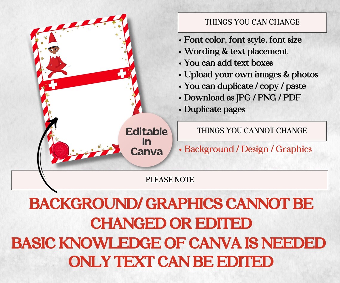 Editable Elf Adoption Certificate, Christmas Elf Cam Bundle , Elf Rules ...