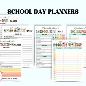 School Routine | Responsibility Chart | Editable Pdf | Kids Chores ...